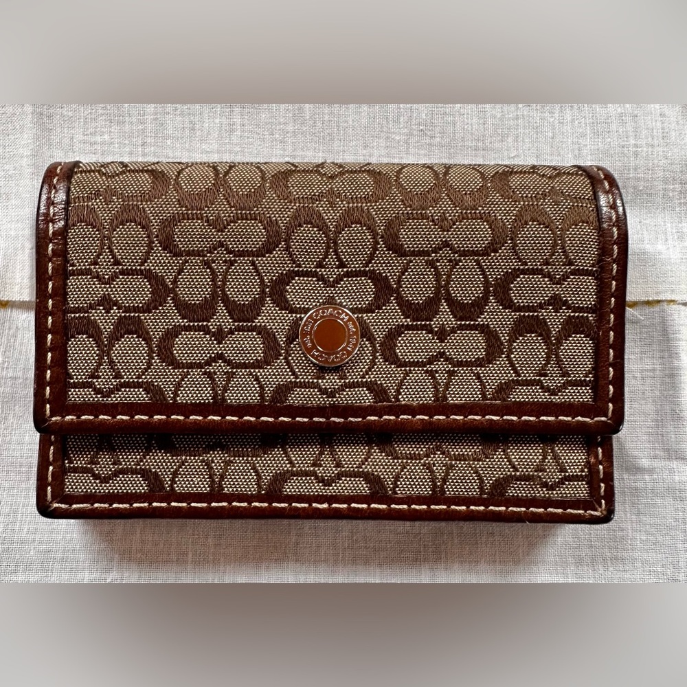 Coach Small Card Wallet - Gem